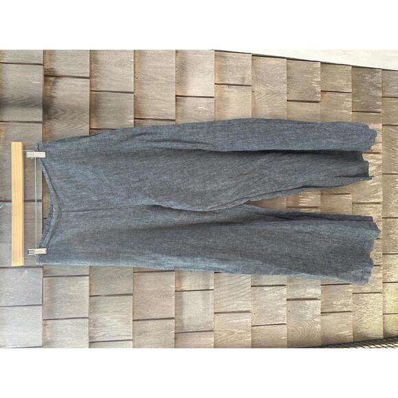 bryn Walker | Pants & Jumpsuits | Bryn Walker Blue Linen Wide Leg Pants ...
